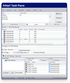 Adept AutoCAD Drawing Management and Document Control | Synergis Software